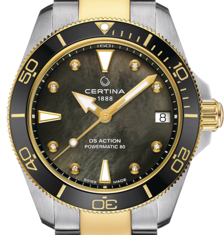 Certina DS Action Lady Diamanten 34,5mm C032.007.22.126.00, 1.065,00