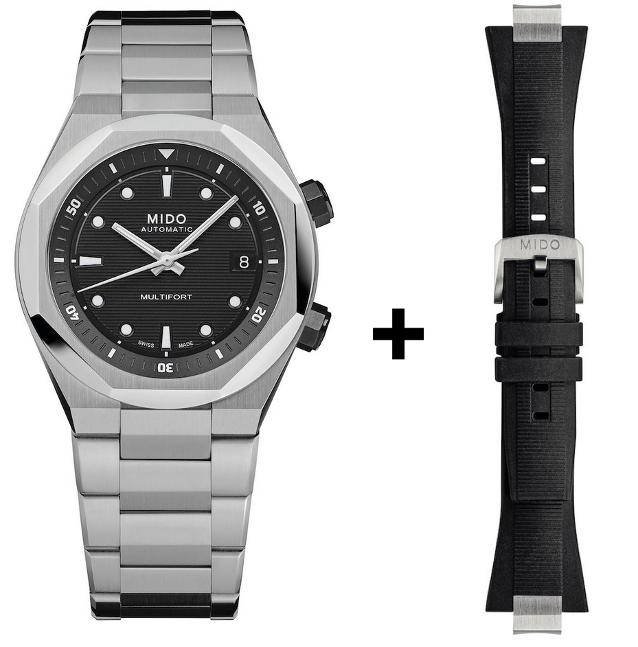 Mido Multifort 8 Two Crowns Set inkl. Kautschukband M047.507.11.051.0 ...